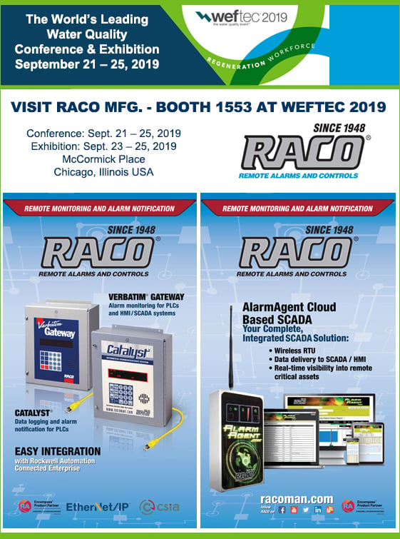 RACO Manufacturing at WEFTEC 2019 – 92nd Annual Technical Exhibition ...