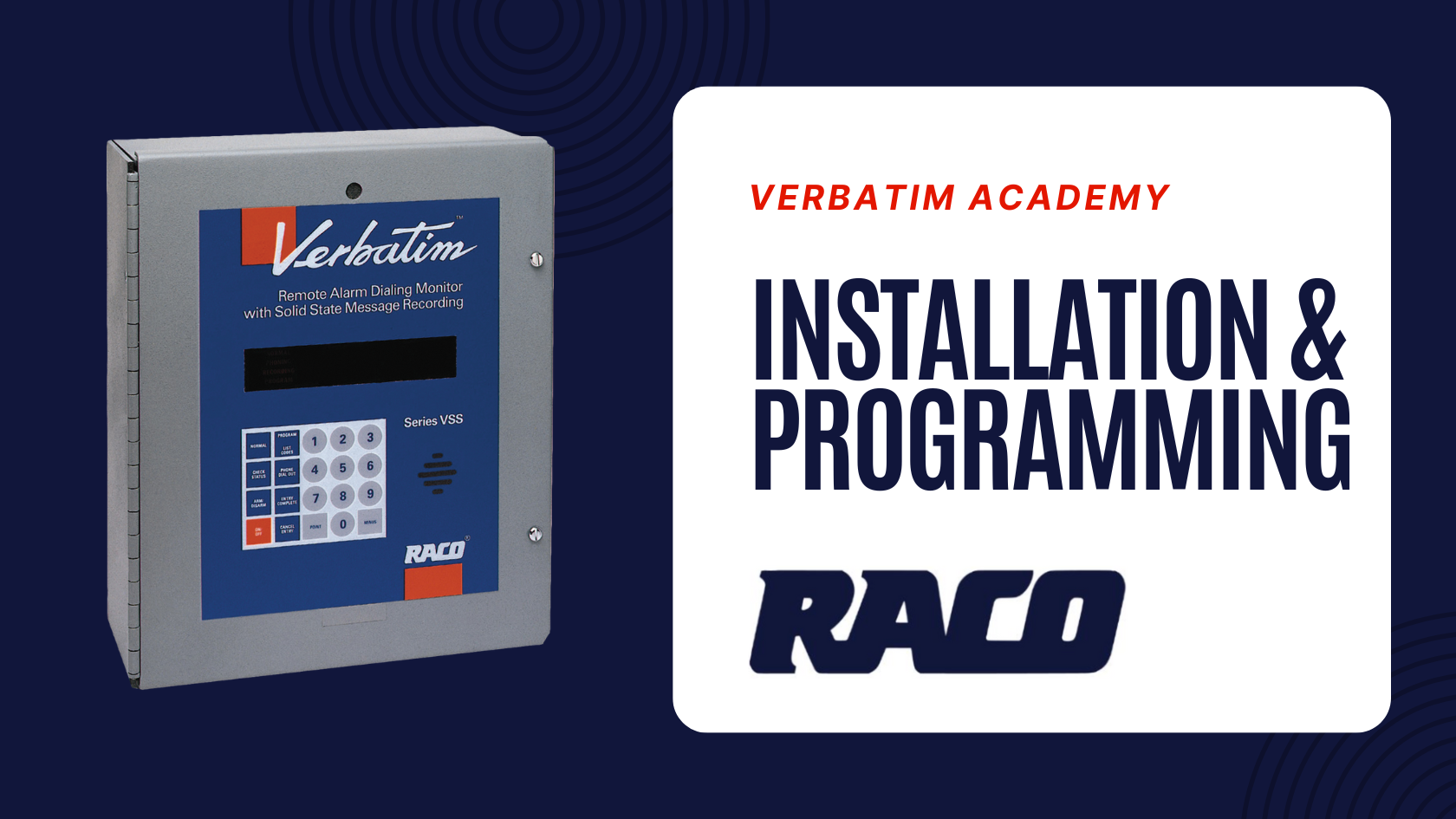 Installation and Programming Guide for the Verbatim Autodialer